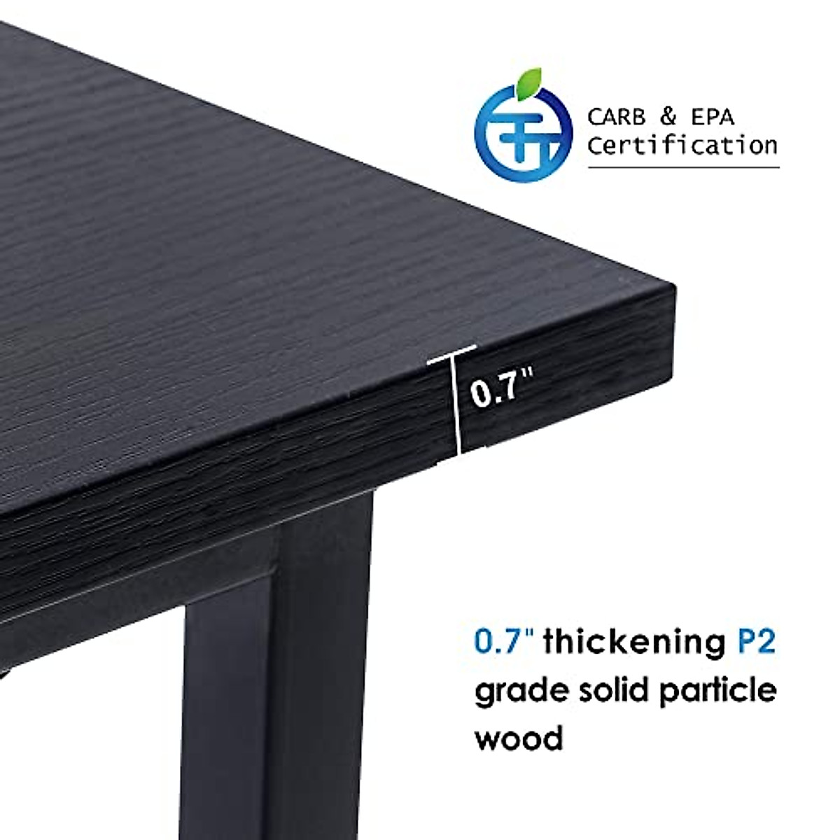 ivinta Modern L-Shaped Computer Office Desk, Gaming Corner Desk with Monitor Stand, Home Office Study Writing Table Workstation for Small Spaces