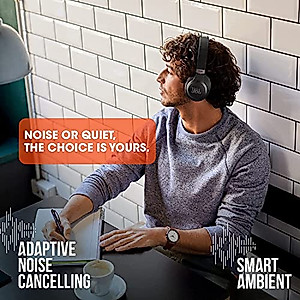 JBL Live 660NC Wireless Over-Ear Noise-Cancelling Headphones Bundle with Carrying Case (Black)