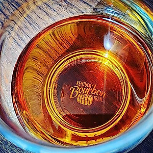 HomeWetBar Engraved Official Kentucky Bourbon Trail Whiskey Glasses, Set of 4 (Personalized Product)