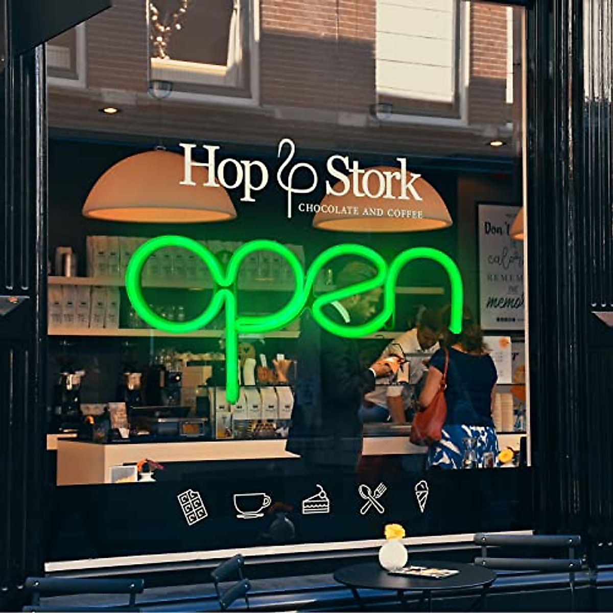 Open Neon Sign for Window Displaying Light 15.5x8.4 inch,Long Cord 11.5 FT LED Green Open Sign for Business,Massage,Tattoo Store,Bar,Man Cave,Barber Shop,Retail Store(OG)