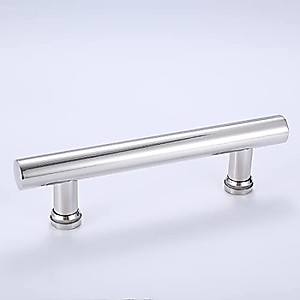 SIMPHONY 12 inches Heavy-Duty Commercial Grade-304 Stainless Steel Push Pull Door Handle/Sliding Barn Door Handle Set/Glass Door Pulls,Hardware - Fit Doors 1/2 to 2 ''