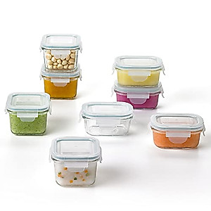 GLASSLOCK Homemade Baby Food BPA Free Glass Storage Containers 18 Piece Set