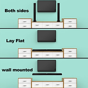 Sunyuey tv Sound bar, 37inch Audio tv Speaker with Surround Sound Home Theater System 4 Driver Speakers,Remote Control,Wall Mounted,Optical/Aux/RCA/USB/Micro SD Connection