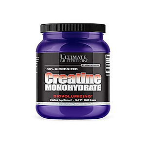 Ultimate Nutrition Creatine Monohydrate Supplement, Mass Gainer Protein Powder with Creapure, Micronized Unflavoured Powder for Muscle and Strength Support, Biovolumizing, 1000g