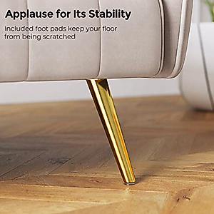 VASAGLE Sofa Bed, Convertible Couch with 2 Cup Holders and Removable Armrests, for Compact Living Space Apartment Dorm Office, 72 x 33.9 x 30.7 Inches, Beige