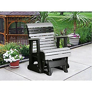 LuxCraft Plain Glider - 2' - Available in 14 Colors (Cedar on Black)