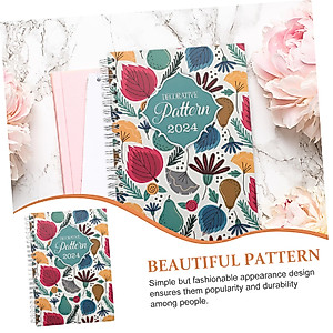 Tofficu 2024 Note Book Spiral Notebooks Notepad Office Decor Note Pad Monthly Planner Office Accessory Academic Planner Office Supply Weekly Calendar Pad Tear off Schedule Work Tearable