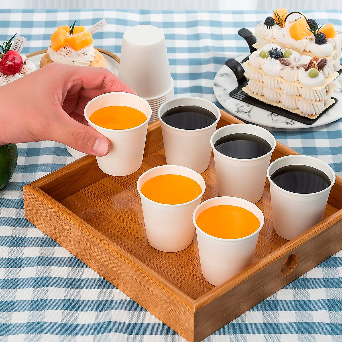 METAPRINT [600 Pack 3 oz Small Paper Cups, Disposable Bathroom Mouthwash Cups, Espresso Cups, Ideal for Parties and Everyday Use