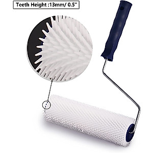 23cm/9'' Aeration Latex Floor Self Leveling Screed Spiked Roller