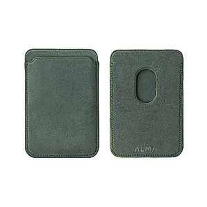 ALMA Alcantara Cardholder (Forest Green)