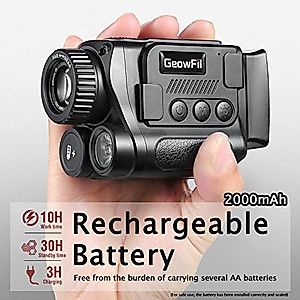 Night Vision Monocular 4K, Infrared Digital Night Vision with 984ft 8X Zoom 2000mAh Rechargeable Battery, 4K Video&40M Photos, Save Photos&Video with Audio for Adult Hunting Camping Military, 32G card