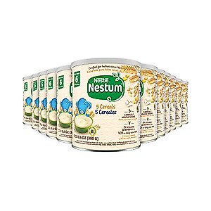 Nestle Nestum Infant Cereal, 5 Cereals, 10.6 oz (Pack of 12)