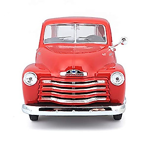Maisto 1:25 Scale 1950 Chevrolet 3100 Pickup Diecast Truck Vehicle (Colors May Vary) , Red