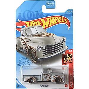 Hot Wheels '52 Chevy, [gray] 229/250 Flames 3/5