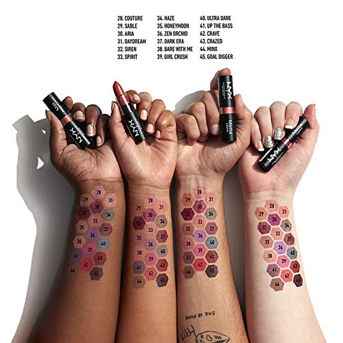 NYX PROFESSIONAL MAKEUP Matte Lipstick - Dark Era (Muted Plum)