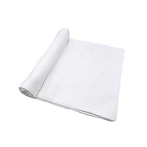 Cute New York Premium Cotton Muslin Swaddle Blankets for New Born Boys Girls (White)
