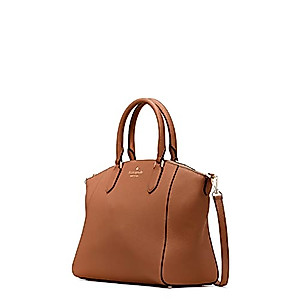 Kate Spade New York Parker Medium Leather Satchel Warm Gingerbread