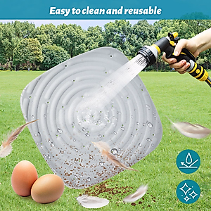 Yaofafa Chicken Nesting Pads,Washable Nesting Box Pads for Laying Eggs,Cuttable Reusable Hemp Bedding for Chicken Coop,Rubber Sponge Buffer Anti-Fall Poultry Nesting Pads 12''x12''(6Pack)