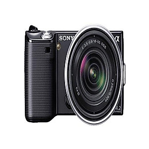 Sony NEX-5RK/B 16.1 MP Mirrorless Digital Camera with 18-55mm Lenses (Black)
