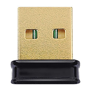 Edimax Wi-Fi 4 802.11n Adapter for PC *New Version* Wireless N150 Nano USB Adapter Dongle,150Mbps, Smallest Wi-Fi 4 Dongle, Win 11 Plug-n-Play, Mac OS, Linux, EW-7811Un V2, Black