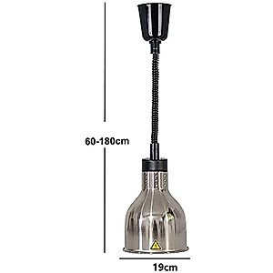 Commercial Heat Lamp Food Warmer Light Food Heating Lamp Hotel Buffet Heat Lamp 5 Pack Heat Lamp Food Warmer for Parties Buffets Breakfast Canteen Western Restaurant, Kitchen Lights