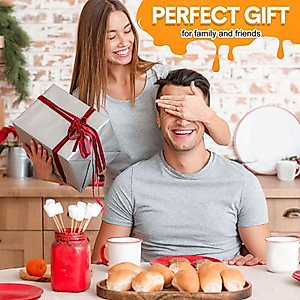 Glass Honey Dispenser No Drip with 3 Wooden Dippers, 18 Oz Oversize Glass Honey Jar with Lid and Engraved Wooden Honey Trowel-Jar Set Honey Pot/Containers with Wooden Honey Dipper Thank You Gift