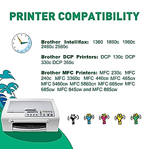YATUNINK Compatible Ink Cartridge Replacment for Brother LC51BK Ink Cartridge LC51 Ink Cartridges for Brother MFC-230C MFC-240C MFC-440CN MFC-465CN MFC-665CW MFC-685CW MFC-845CW Printer Ink(5 Black)