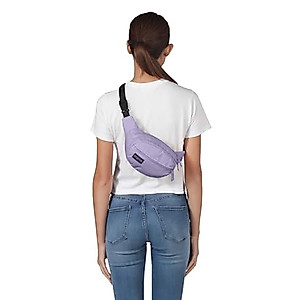 JanSport Fifth Avenue Fanny Pack Crossbody Bags for Women, Men - Stylish, Durable Waist Bag with Adjustable Belt, Main Zippered Pocket, Quick Stash Pocket, Travel Essentials, Pastel Lilac