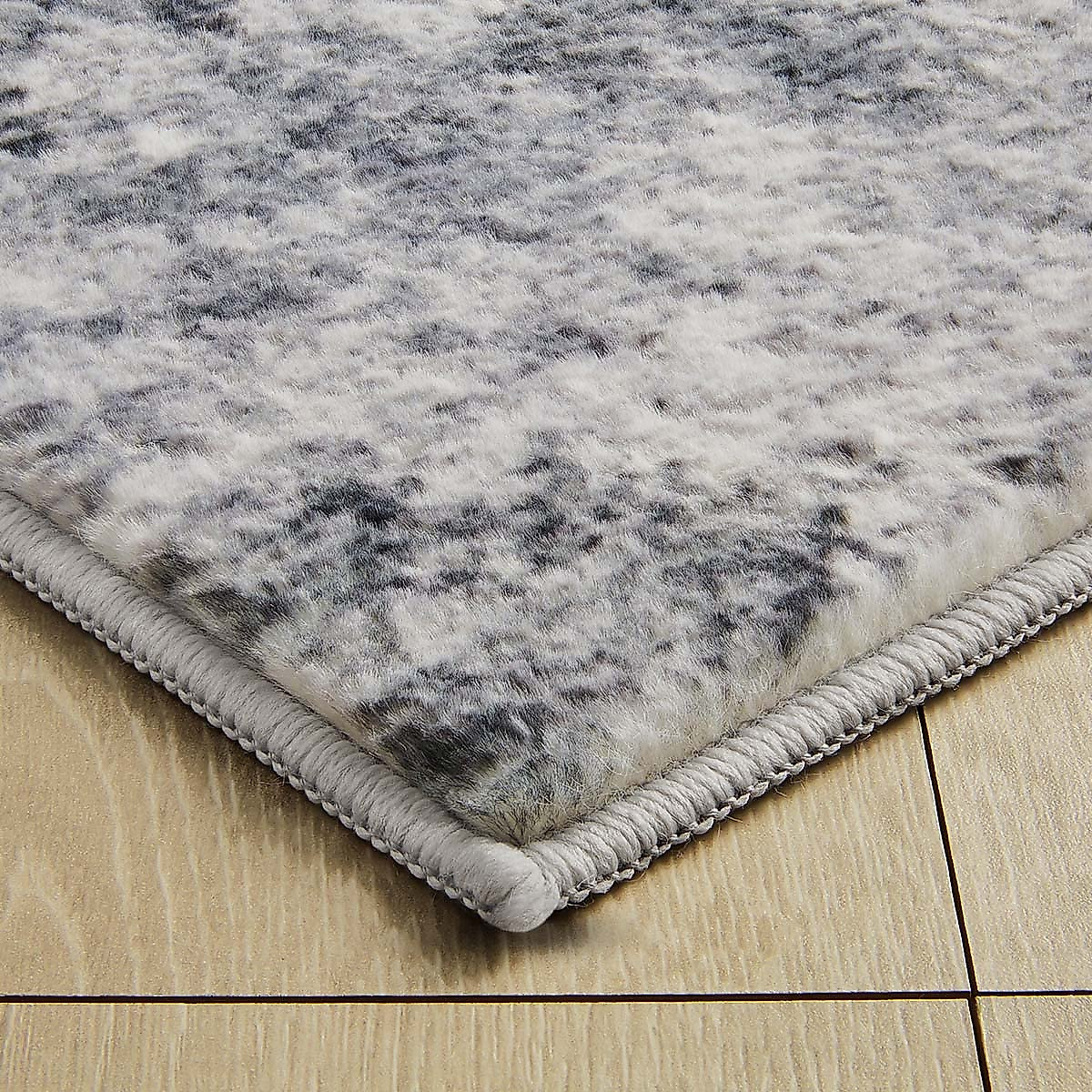 Area Rug Living Room Rugs: 8x10 Indoor Soft Fluffy Rug Abstract Carpet for Bedroom Kitchen Dining Room Floor Washable Plush Throw Large Accent Rug Home Office Nursery Decor - Gray