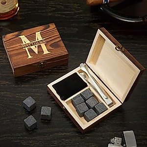 Personalized Whiskey Gift Set with Cigar Case (Custom Product)