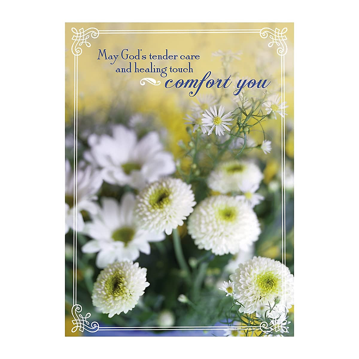 Paper Craft IG98641-RE Religious Get Well Soon Card Set with Envelopes, 12 Cards, 4.75'' W x 6.5'' H, Floral and Landscape Photography