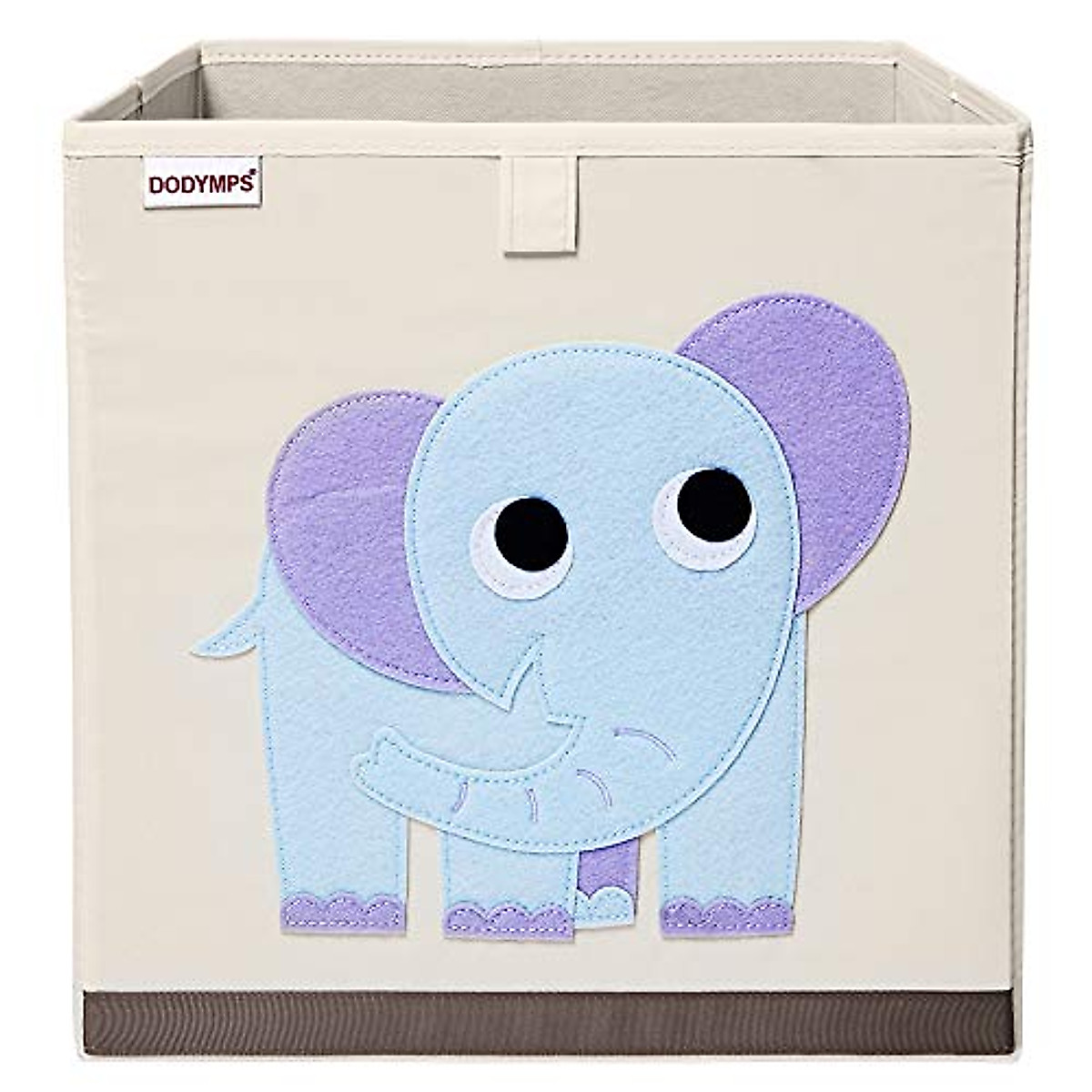 DODYMPS Foldable Animal Toy Storage Bins/Cube/Box/Chest/Organizer for Kids & Nursery, 13 inch (Elephant)