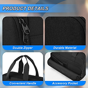 Homakover Carrying Case Compatible for BLACK+DECKER LDX120C/ LD120VA MAX Cordless Drill/Driver, Travel Case for Cordless Drill/Driver Bits and Accessories, Fit for Most Standard Drills, Black