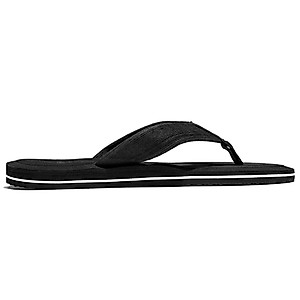 NewDenBer Women's Black Flip Flops Thong Sandals Comfortable Beach Sandal size 8