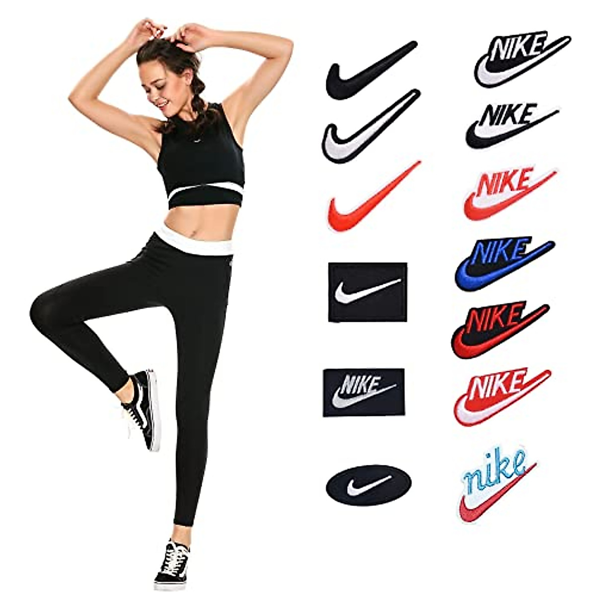 25PCS Embroidered Patches, Sew on/Iron on Patch Applique for Clothing, Assorted Styles Appliques for Hoodies, Blouses, Jeans, Shirts, Backpacks, Bags, Caps, Shoes, DIY Accessories