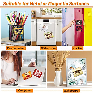 Lucomb 40 PCS Sublimation Magnets Blank, 5.5x7.5 CM Personalized Fridge Refrigerator Magnets Blanks Sublimation Magnetic Sticker Blanks Products for DIY Kitchen Microwave Office Wall Door Decorative