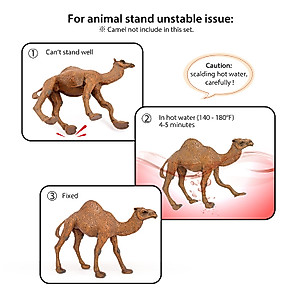 Volnau Safari Animal Figurines Toys 13PCS Africa Figures for Kids Toddlers Christmas Decoration Gift Preschool Educational Zoo Pack Lion Jungle Forest King Set