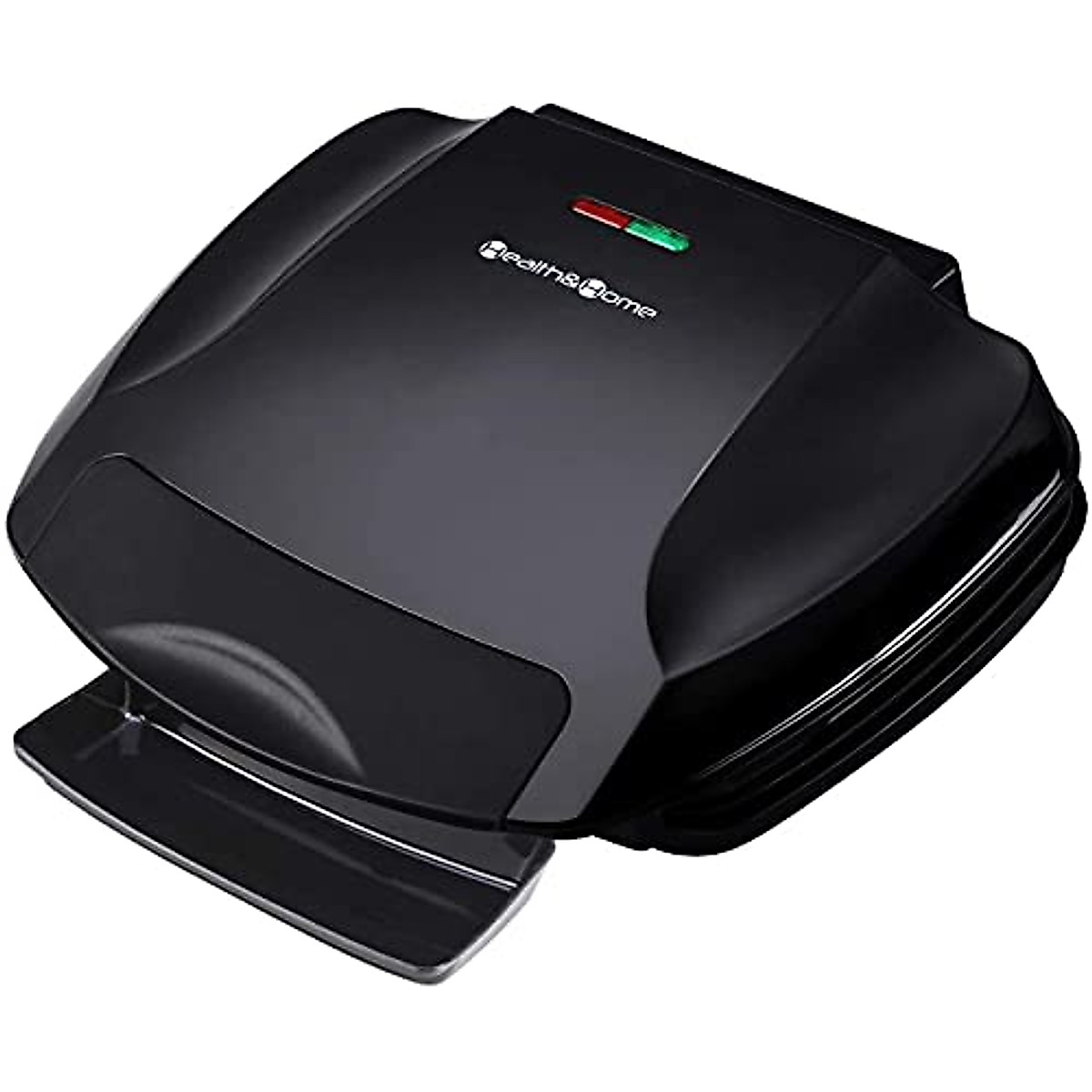 Health and Home 2-Serving Classic Plate Grill Maker and Panini Press, Black, KS-306