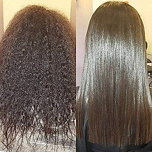 evans COMBO PACK Brazilian Keratin Hair Smoothing Treatment Blowout Straightening System – Strong 32 fl oz + Clarifying Shampoo 32 fl oz