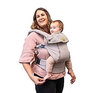 LÍLLÉbaby Complete All Seasons Ergonomic 6-in-1 Baby Carrier Newborn to Toddler - with Lumbar Support - for Children 7-45 Pounds - 360 Degree Baby Wearing - Inward & Outward Facing - Stone
