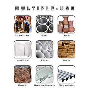 AKCIAON Carbide Burr Set 20PC Rotary Grinder Burr Bits,1/8" Shank Die Grinder Bits,Professional Tungsten Double Cutting Burrs Compatible with Dremel Carbide Bits for Metal Carving Grinding Engraving…