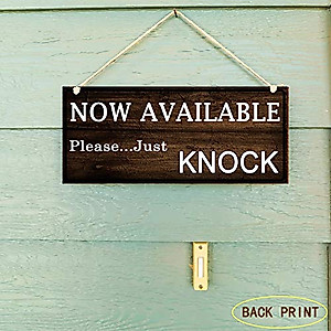 WSNIHO Do Not Disturb Door Hanger Sign, Door Knocker Please Note Sign for Keeping Away Strangers (10 x 5 inches)…