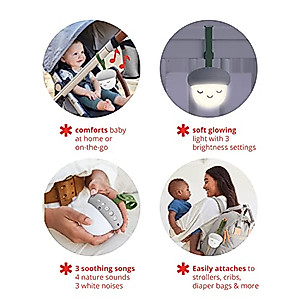 Skip Hop Portable Baby Sleep Sound Machine, Glow with Me Acorn