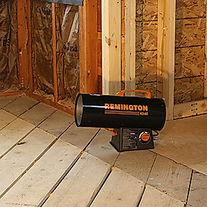 Remington 60,000 BTU Portable Propane Space Heater for 1500 sq. ft. - REM-60V-GFA-O, Black