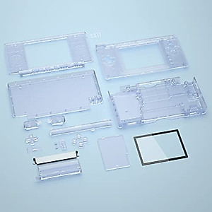 eXtremeRate Glacier Blue Replacement Full Housing Shell for Nintendo DS Lite, Custom Handheld Console Case Cover with Buttons, Screen Lens for Nintendo DS Lite NDSL - Console NOT Included