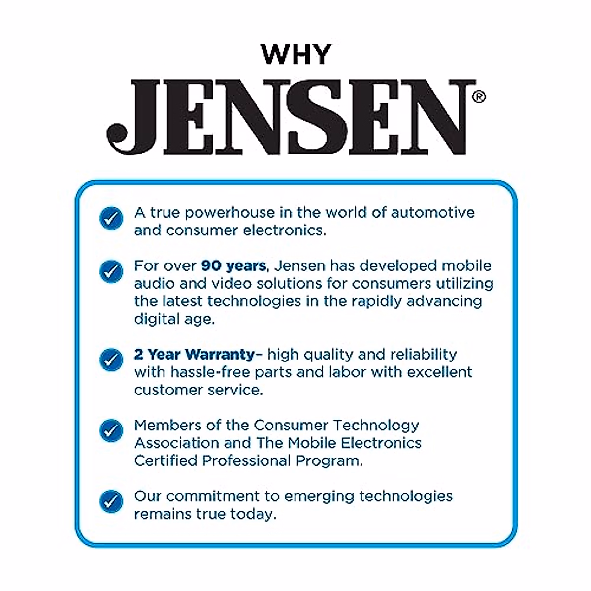 JENSEN J1CA9 9-inch Certified Apple CarPlay Android Auto | Single DIN Touchscreen Car Stereo Radio | Bluetooth Hands Free Calling & Music Streaming | Backup Camera Input | USB Playback & Charging