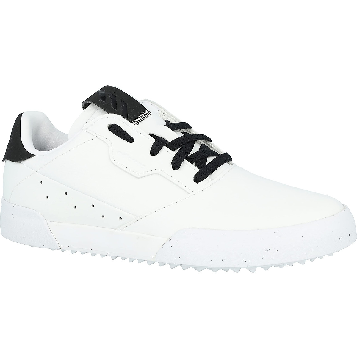 adidas Women's Adricross Retro Spikeless Golf Shoes, Footwear White/Core Black/Footwear White, 6