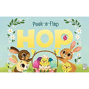 Peek-a-Flap Hop - Children's Lift-a-Flap Board Book Gift for Easter Basket Stuffers, Ages 2-5