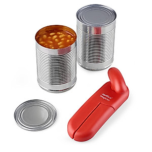 ZYLISS MagiCan Manual Can Opener with Lid Release - Red