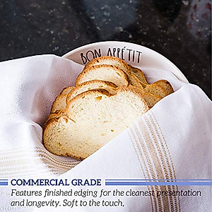 GREEN LIFESTYLE 12 Pack Kitchen Towels 15x25-100% Natural Cotton Dish Cloths, Reusable Cleaning Rags, Super Absorbent, Machine Washable Kitchen Towel Set